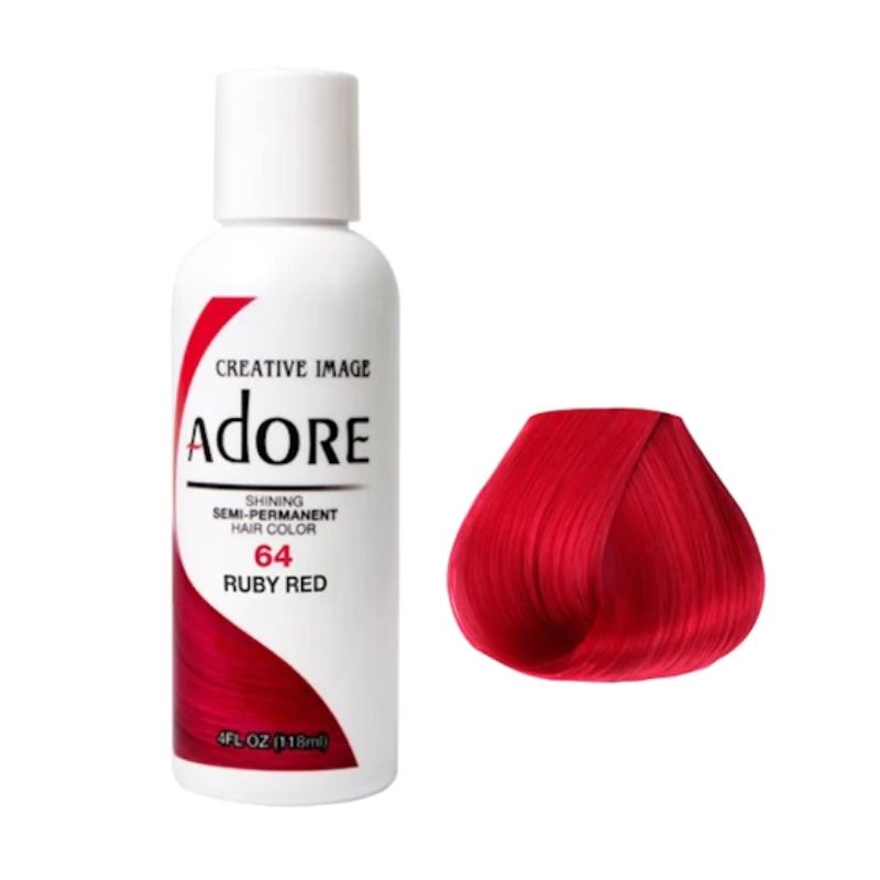 Adore Semi Permanent Hair Colour - #064 - Ruby Red 118ml - Discount ...