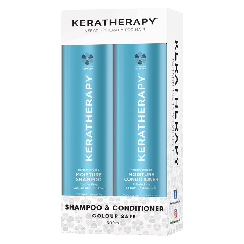 Keratherapy Keratin Infused Moisture Shampoo & Cond (2x300ml ...