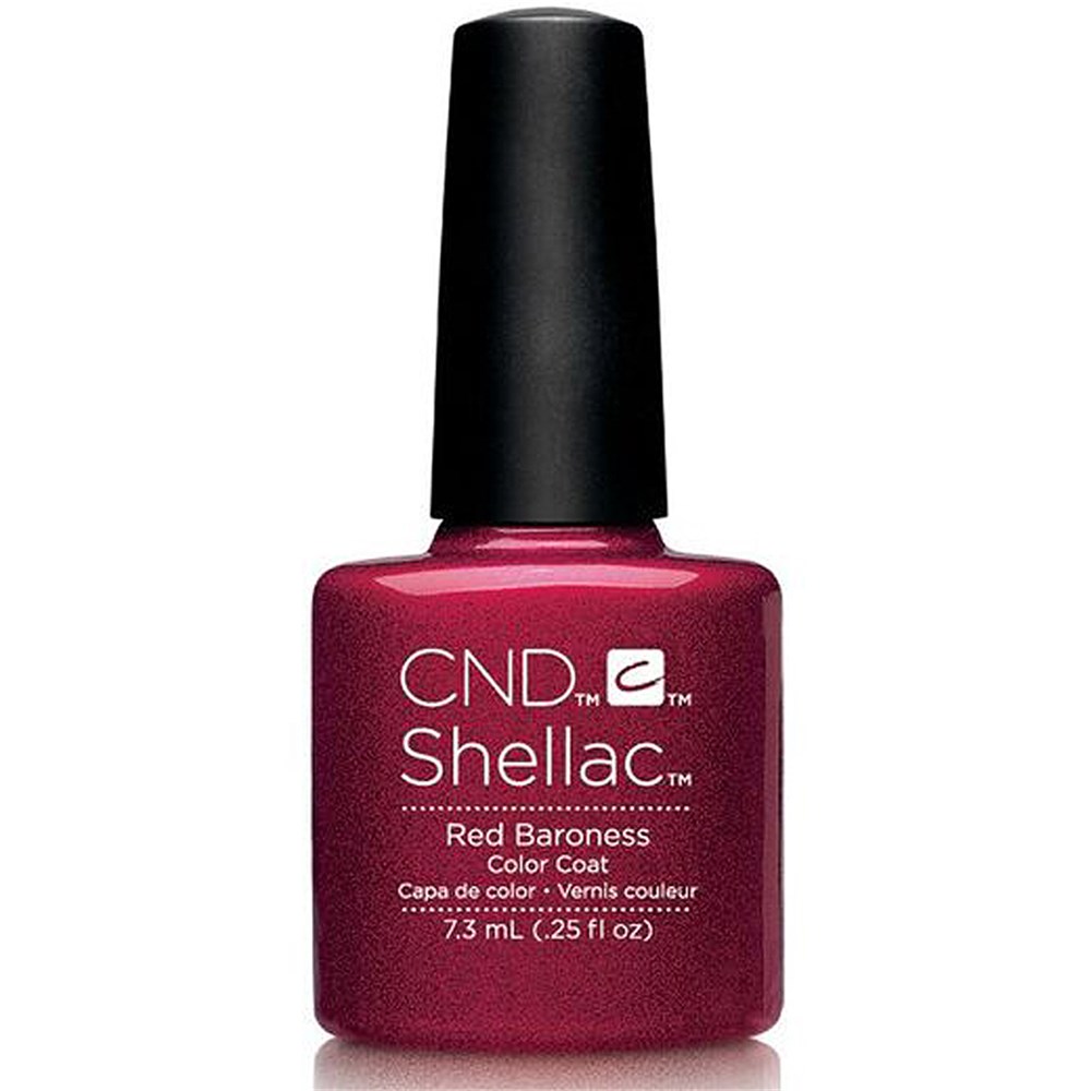 COLOUR COAT - RED BARONESS . CND SHELLAC - Discount Beauty Supplies ...