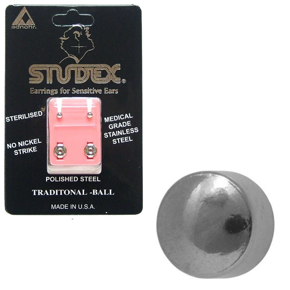 TRADITIONAL BALL STUDS MINI STAINLESS STEEL STUDEX - Discount Beauty ...