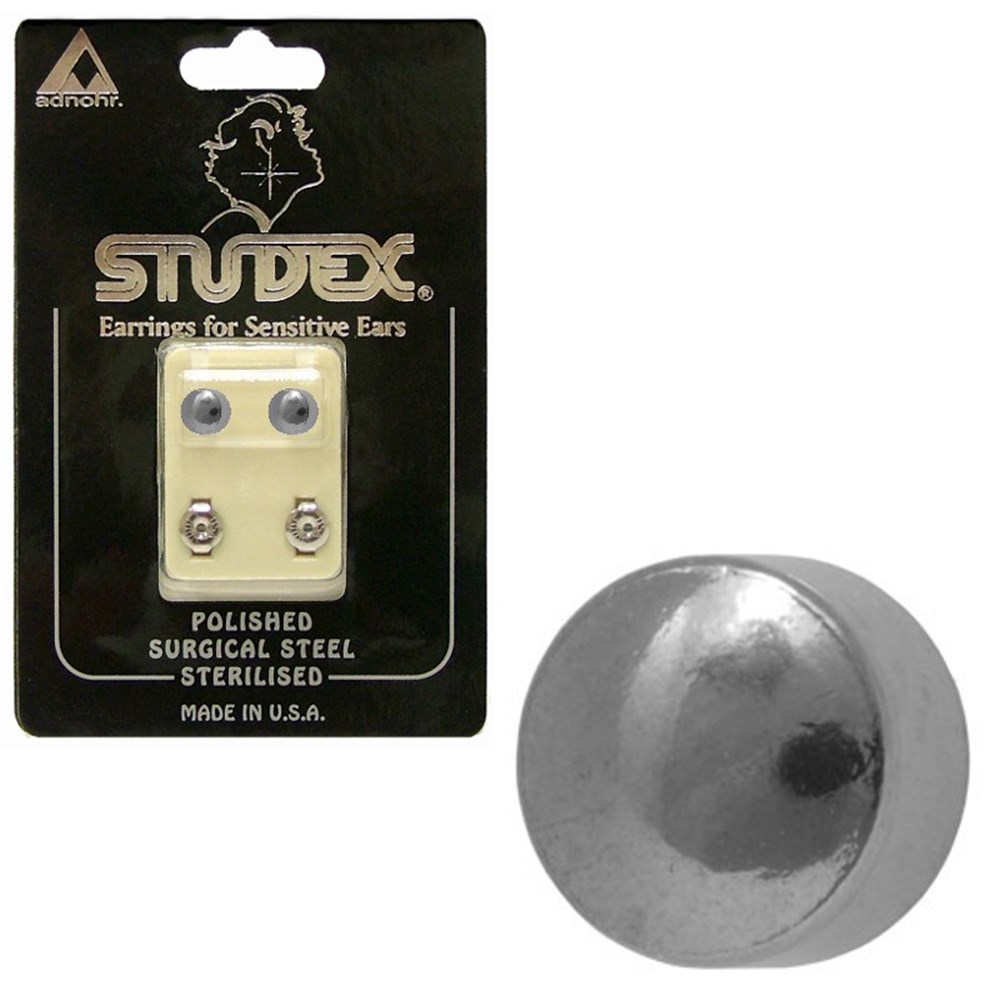 TRADITIONAL BALL STUDS REGULAR STAINLESS STEEL STUDEX - Discount Beauty ...